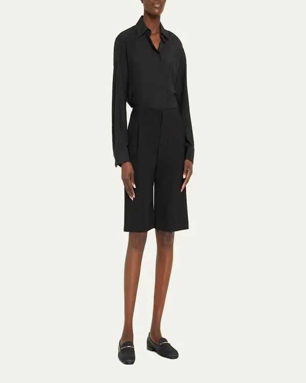 Victoria Beckham Raffia Loafers With Metal-strap - Black