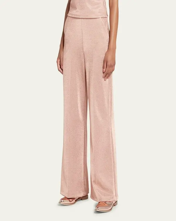 Giorgio Armani Lurex Bonded Jersey Trousers