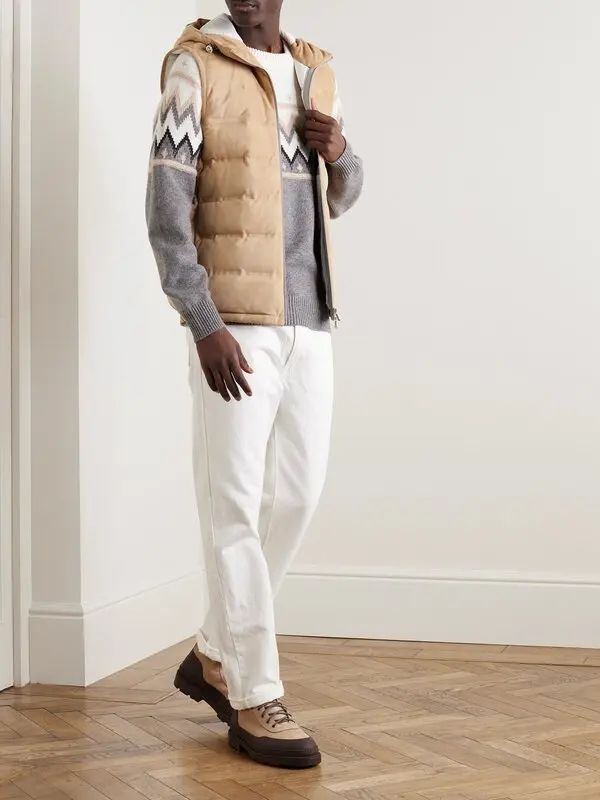 Brunello Cucinelli Fair Isle Cashmere Sweater