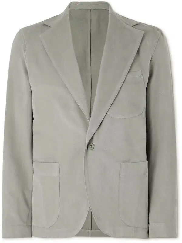 STOFFA Cotton-twill Suit Jacket - Green