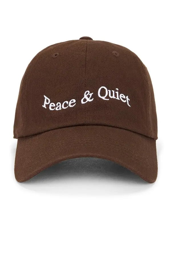 MUSEUM OF PEACE & QUIET Wordmark Dad Hat - Clay