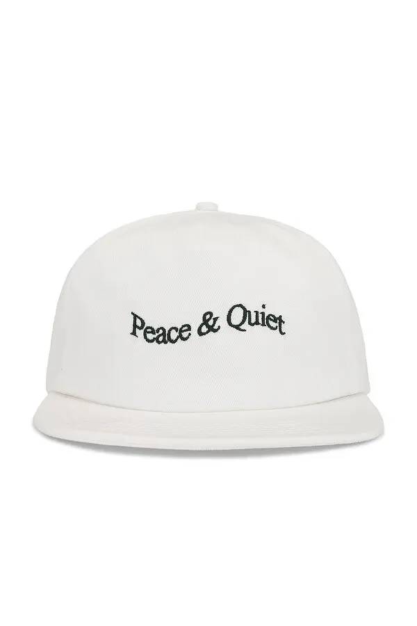 MUSEUM OF PEACE & QUIET Wordmark Dad Hat - White