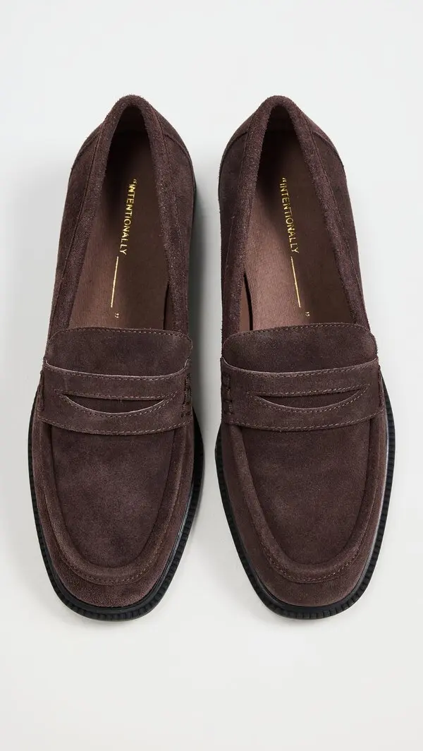 Intentionally Blank Brown Marblehead Loafers
