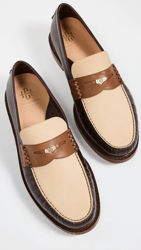 Cole Haan American Classics Pinch Penny Loafers In Dark  display picture 1