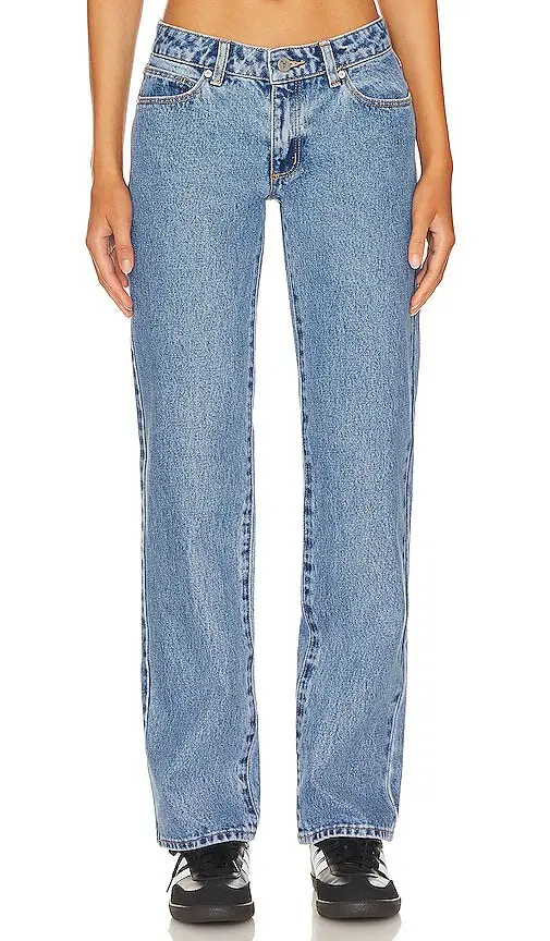 Abrand Denim Low Rise Straight Jeans
