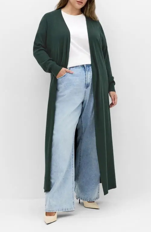 City Chic Tie Waist Longline Cardigan