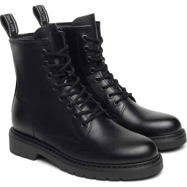 NEROGIARDINI Lace-up Combat Boots - Black