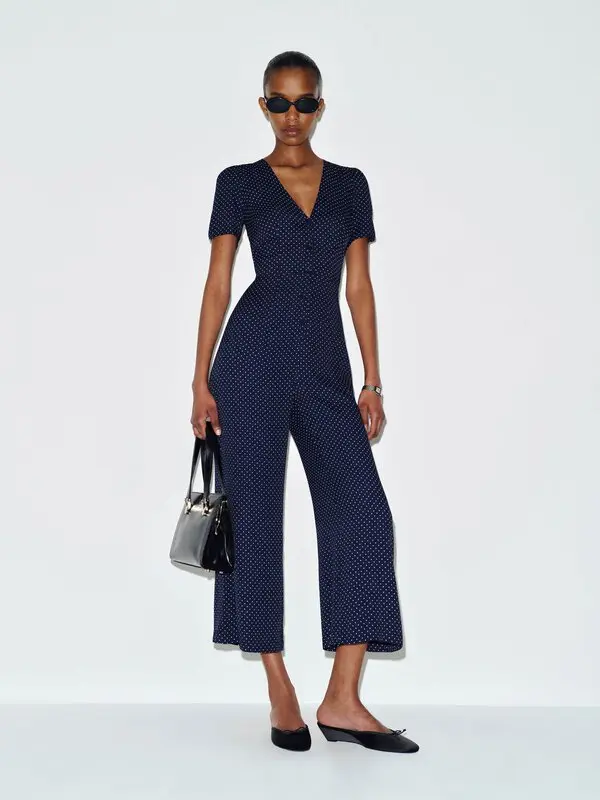 REFORMATION France Jumpsuit - Blue
