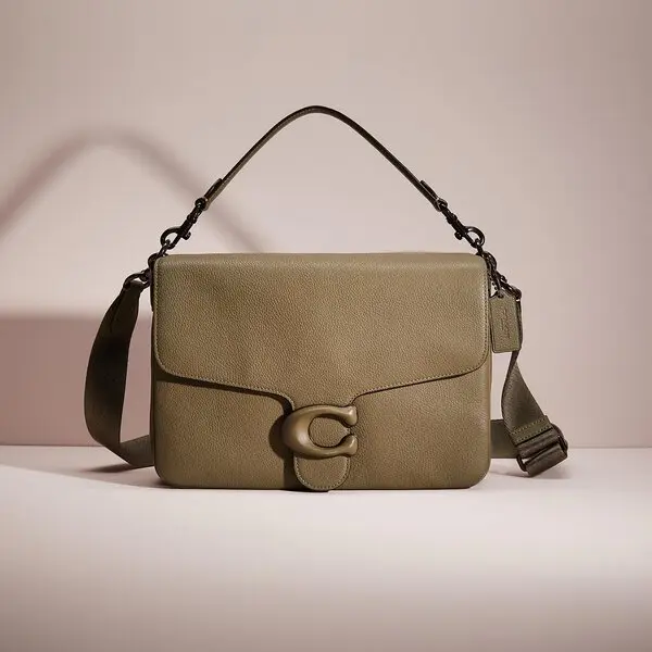 COACH Soft Tabby Messenger - Army Green/pewter
