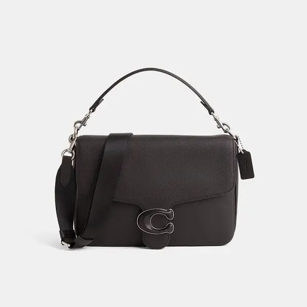 COACH Soft Tabby Messenger - Silver/black