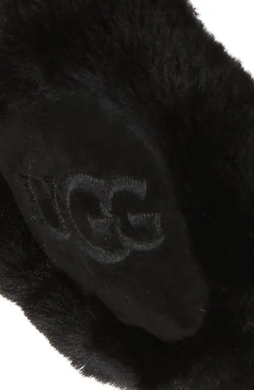 UGG Logo Embroidered Shearling Earmuffs