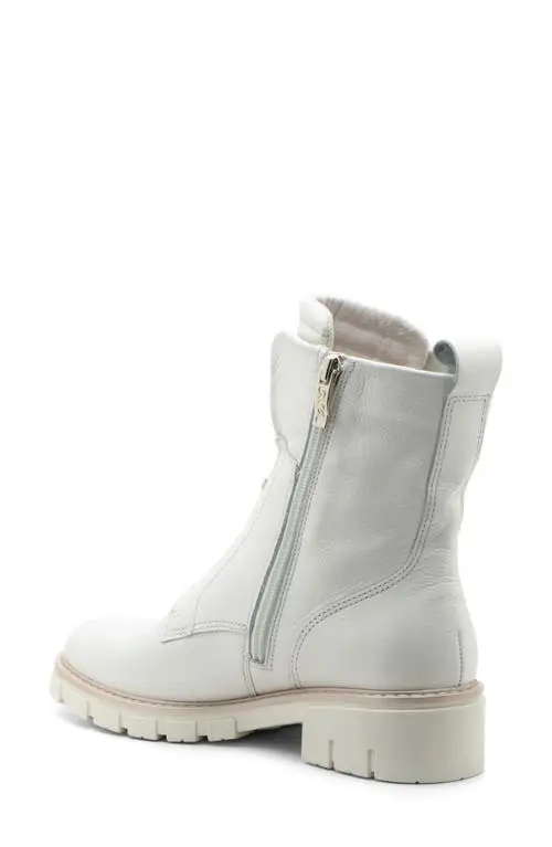 ARA Deon Zip Combat Boots - Cream