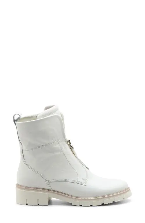 ARA Deon Zip Combat Boots - Cream