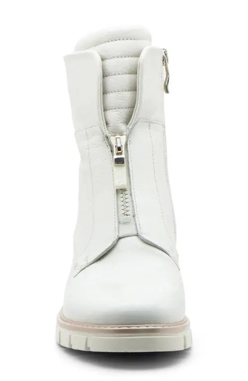 ARA Deon Zip Combat Boots - Cream