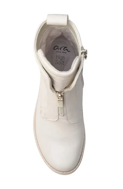 ARA Deon Zip Combat Boots - Cream
