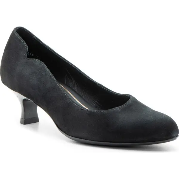 ARA Kat Kitten Heel Pump - Black