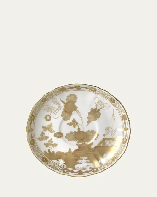 GINORI 1735 Oriente Italiano Aurum Tea Saucer - Oiaurum