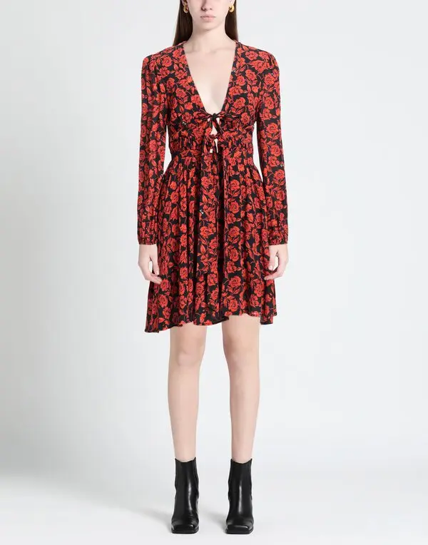 Pinko Mini Flared Floral-print Dress