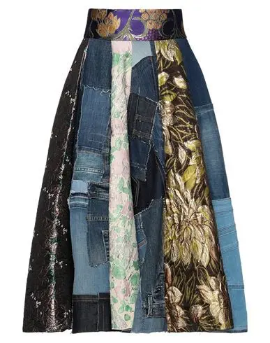 Dolce & Gabbana Midi Circle Skirt - Blue