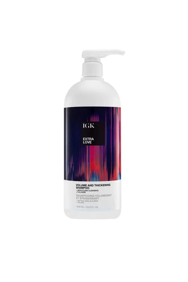 IGK Extra Love Volume And Thickening Shampoo Jumbo - Aqua