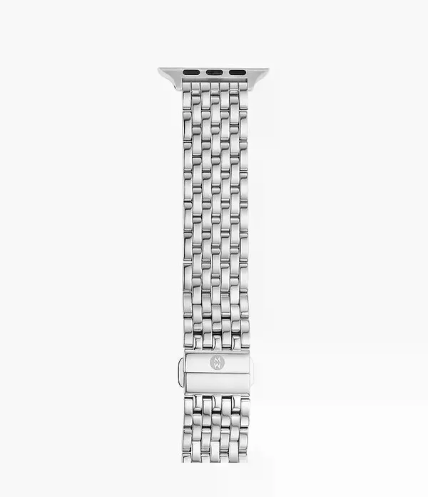 Michele Stainless Steel Bracelet Band For Apple Watch - Silver