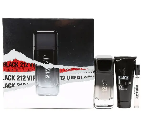 Carolina Herrera 212 Vip Black 3-pc Set - One-color