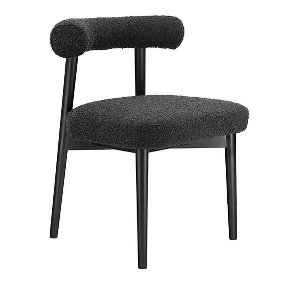 TOV FURNITURE Spara Performance Boucle Side Chair - Black