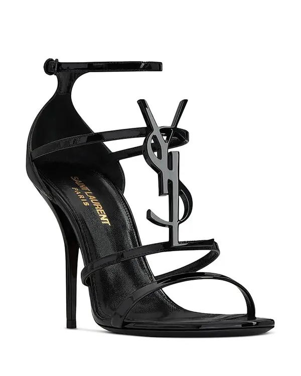 Saint Laurent Cassandra High Heel Sandals - Black