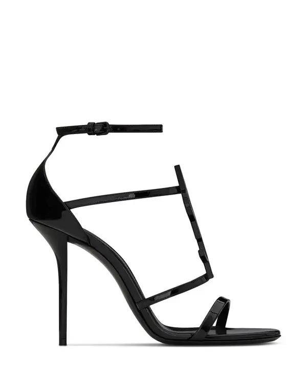 Saint Laurent Cassandra High Heel Sandals - Black