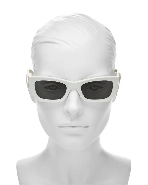 Miu Miu Rectangle Sunglasses - White