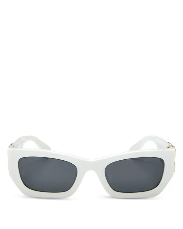Miu Miu Rectangle Sunglasses - White