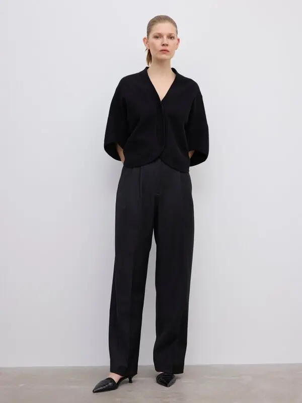 HOUSE OF DAGMAR Short Wool Bea Cardigan