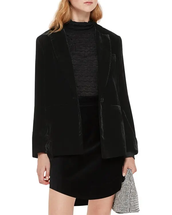 Whistles Olivia Velvet Blazer