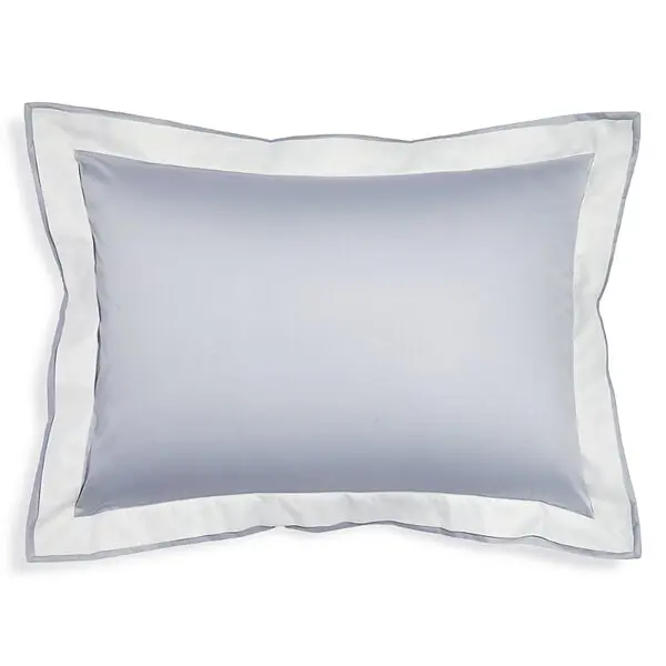 Frette Flying Sateen Sham, Standard Exclusive - Light Azure/milk