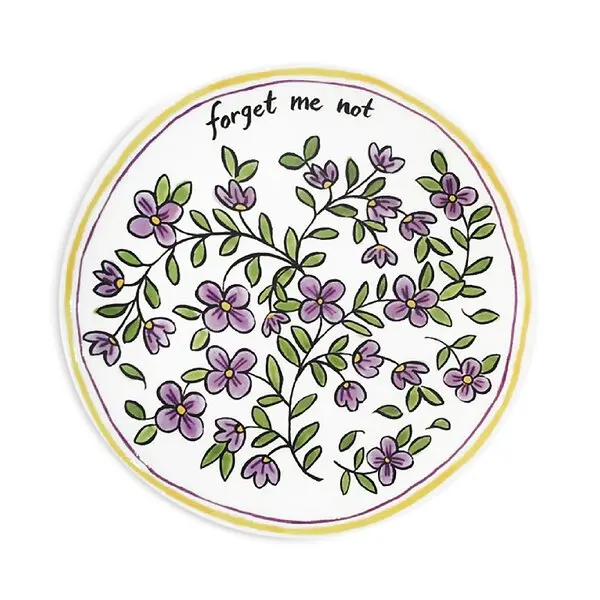 Twig New York Molly Hatch Forget Me Not Salad/dessert Plate - Multi