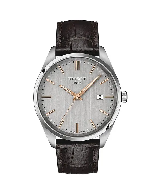 TISSOT Pr 100 40mm Strap Watch - Silver/brown