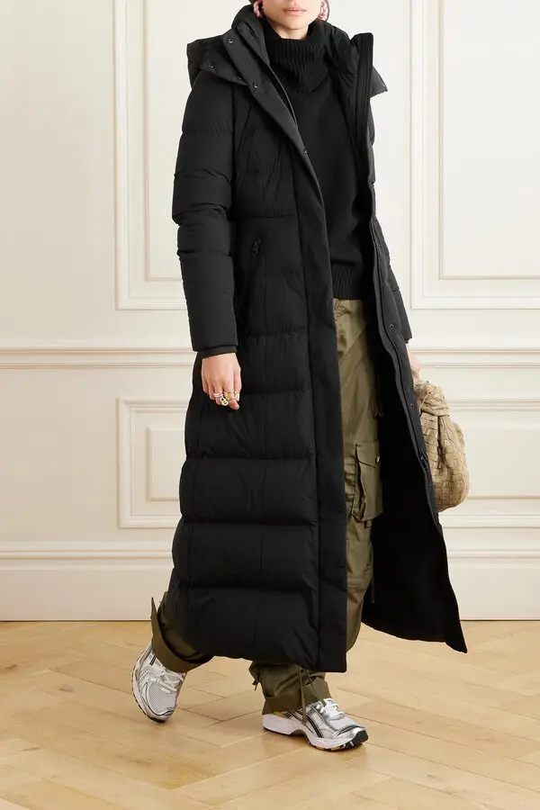 Mackage Net Sustain Calina-city Hooded Down Coat - Black