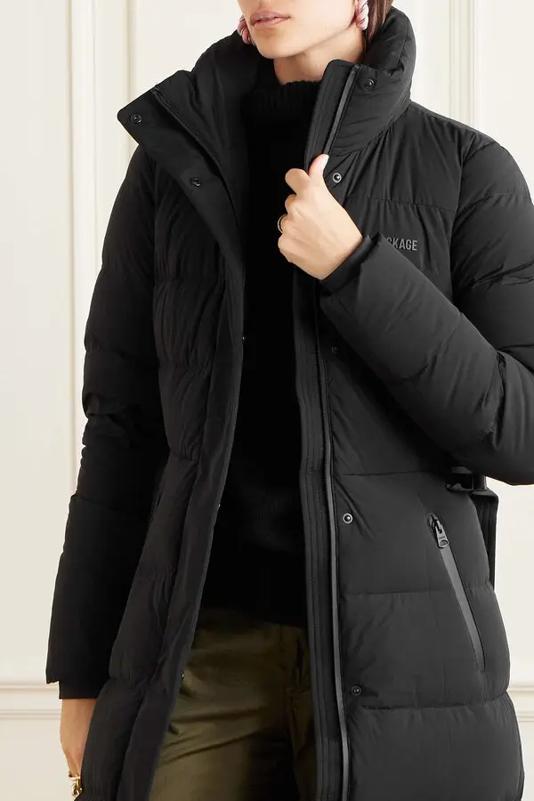 Mackage Net Sustain Calina-city Hooded Down Coat - Black