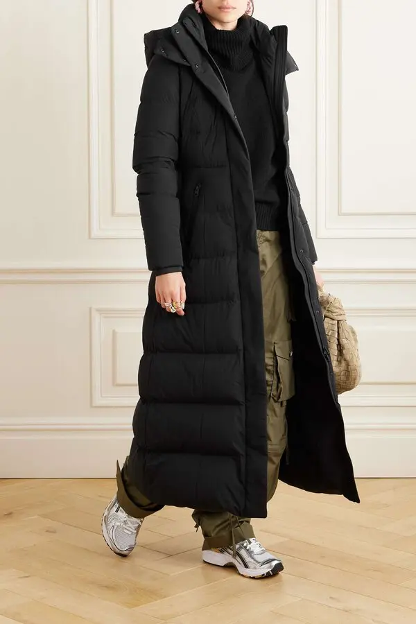 Mackage Net Sustain Calina-city Hooded Down Coat - Black