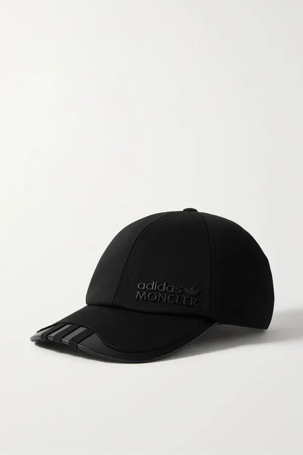Moncler Adidas Originals Cotton-twill Baseball Cap - Black