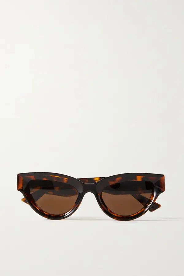 Bottega Veneta Injection Cat-eye Acetate Sunglasses - Tortoiseshell