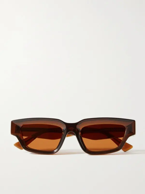 Bottega Veneta Rectangular-frame Acetate Sunglasses
