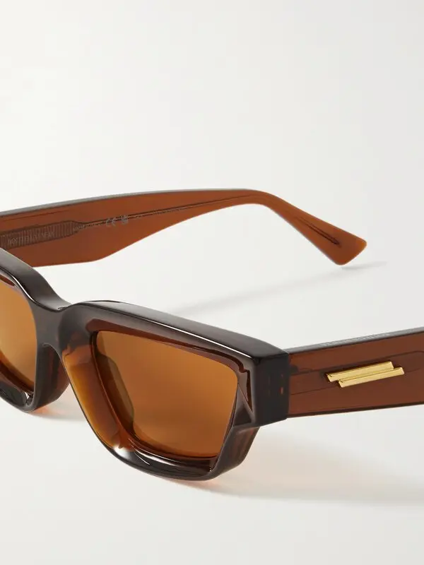 Bottega Veneta Rectangular-frame Acetate Sunglasses
