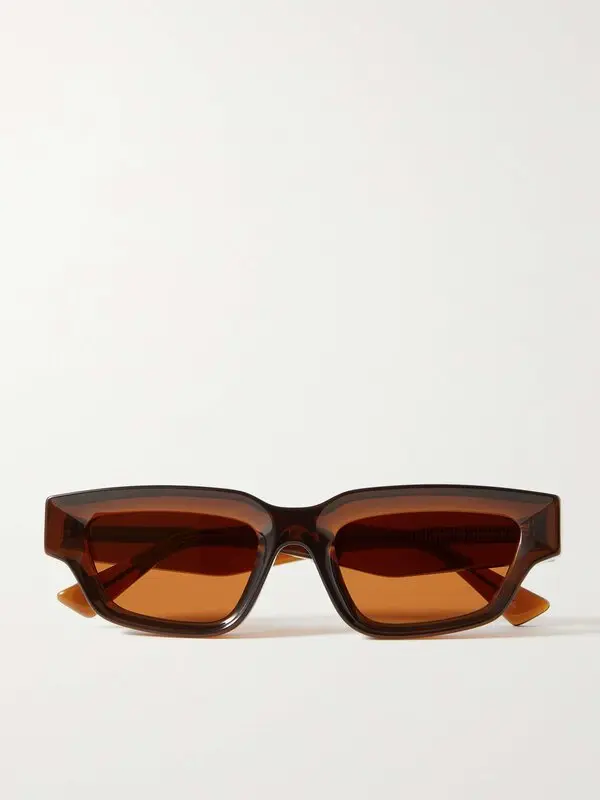Bottega Veneta Rectangular-frame Acetate Sunglasses