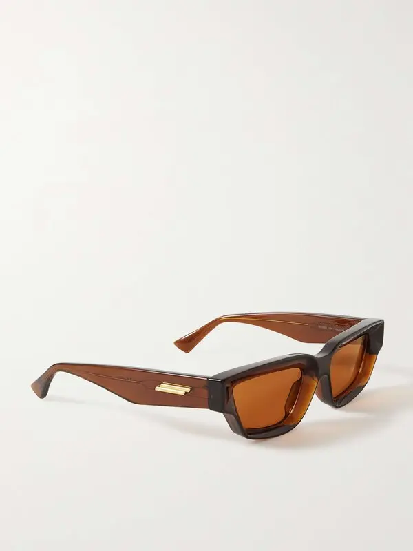 Bottega Veneta Rectangular-frame Acetate Sunglasses