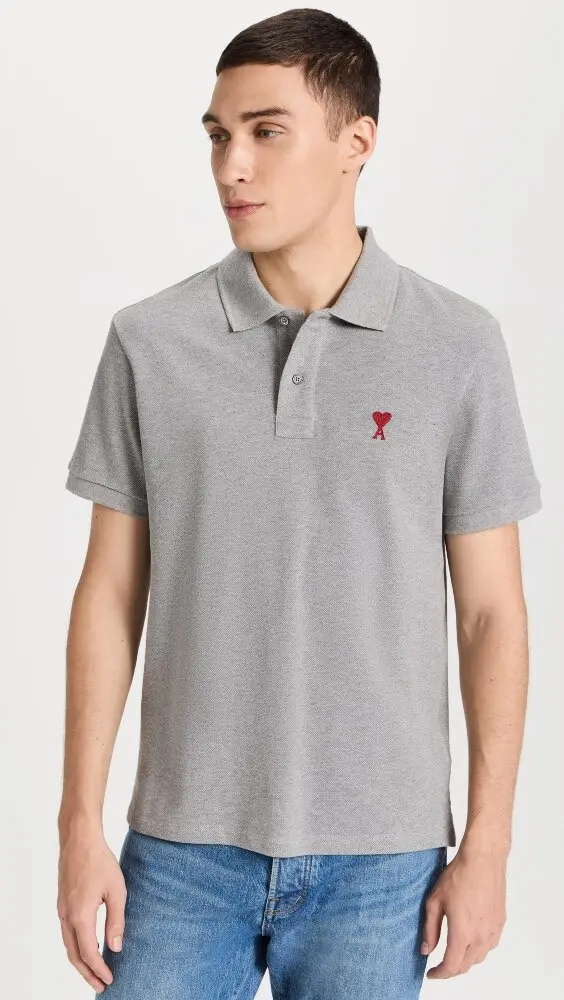AMI Paris De Coeur Polo Shirt