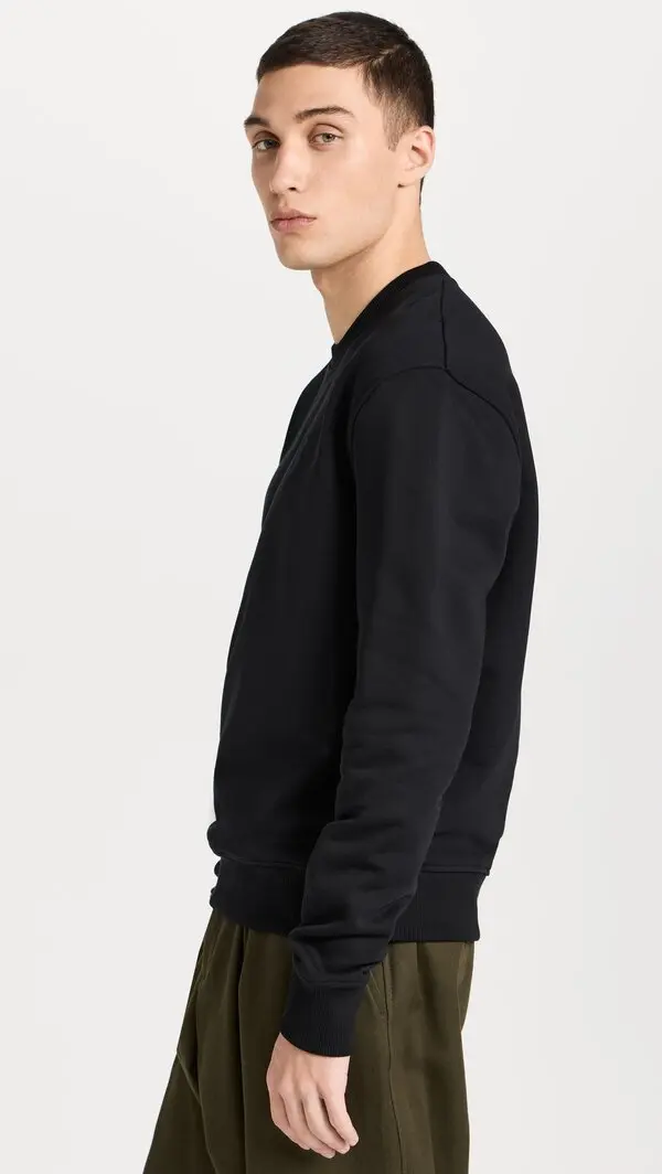 AMI Paris De Coeur Crewneck Sweatshirt - Black