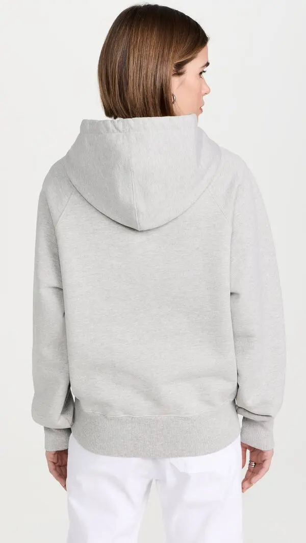 AMI Paris De Coeur Hoodie - Heather Ash Grey