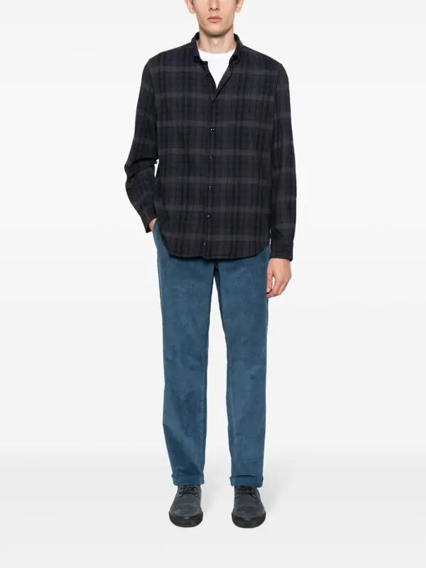 Woolrich Plaid-check Pattern Flannel Shirt - Blue