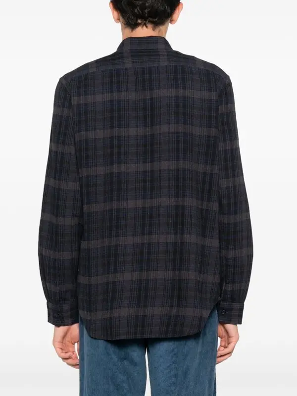 Woolrich Plaid-check Pattern Flannel Shirt - Blue